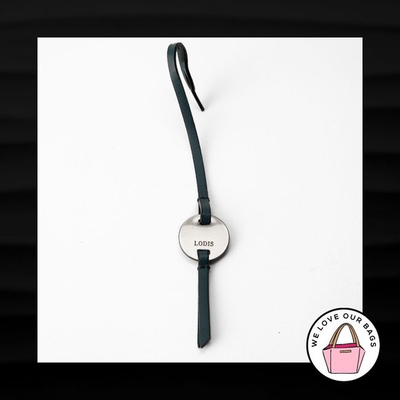 Lodis | Accessories | Lodis Blue Leather Strap Loop Gunmetal Disc Key ...